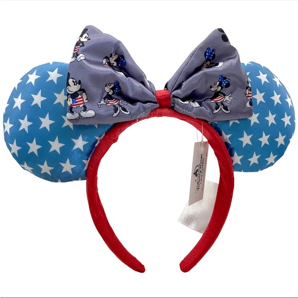 Disney | Accessories | Disney Mickey Mouse Starry Blue Ears Headband ...